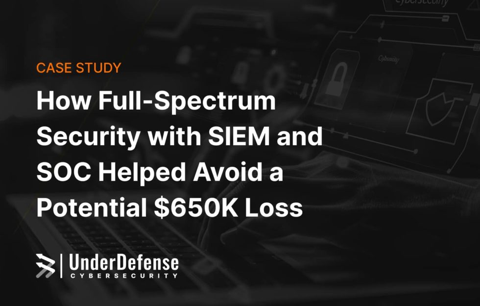 MDR service to detect and respond to threats helped to spot and avert security attacks